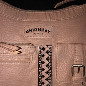 UNIONBAY | Bags | Union Bay Pale Pink Shoulder Pebble Leather Bag ...